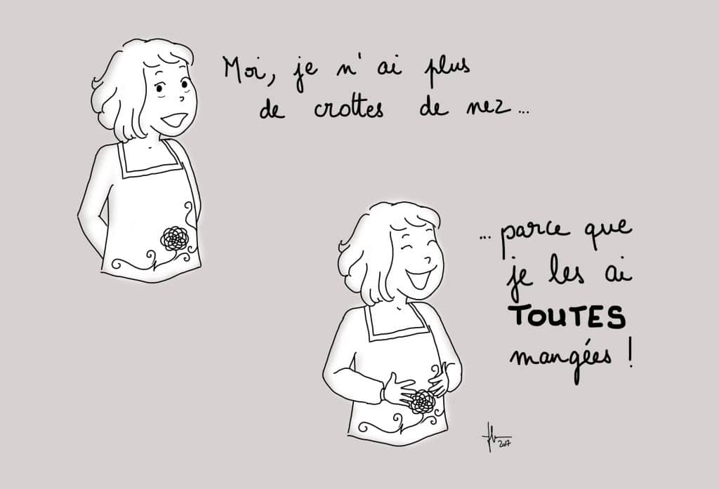 Vous reprendrez bien un peu de crottes de nez ? - Fleur Illustration